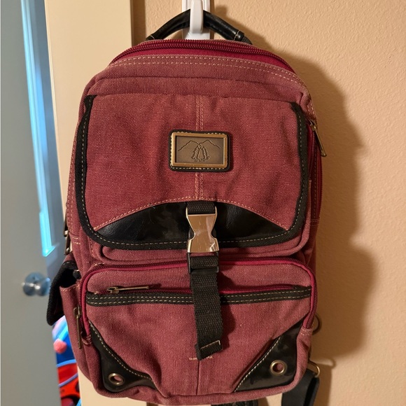 Bags | Stylish Burgundy Backpack | Poshmark